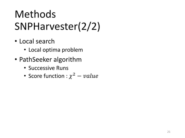 A Brief Introduction To Epistasis Detection Ppt