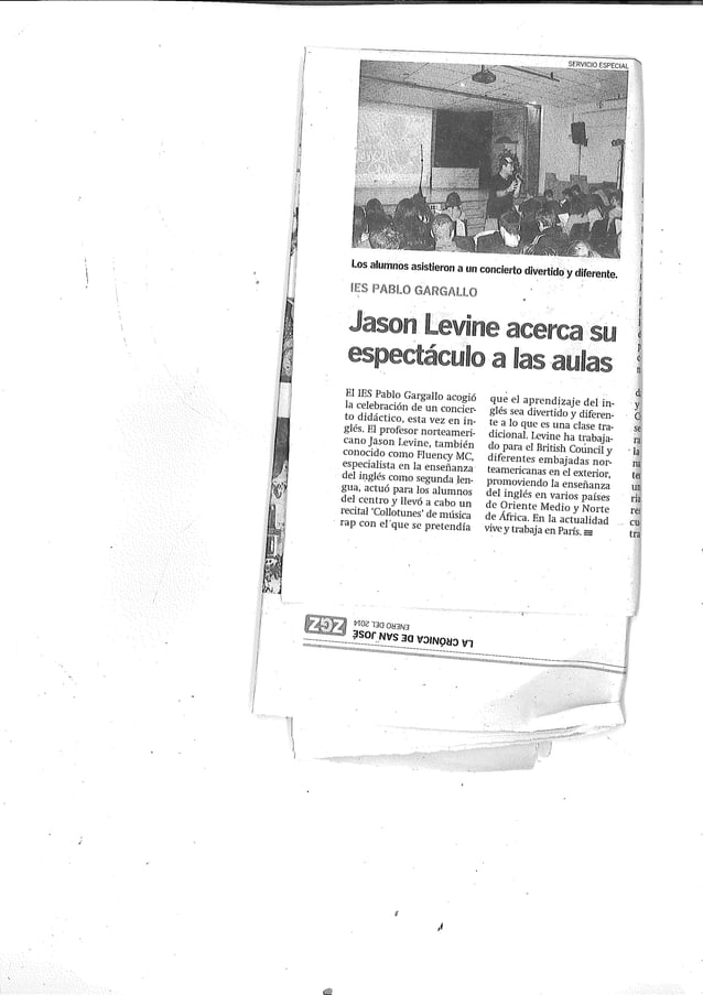 JASON LEVINE AT OUR SCHOOL. | PDF