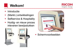 20140130 selfservcie en hospitality scanzuil - copy | PPT