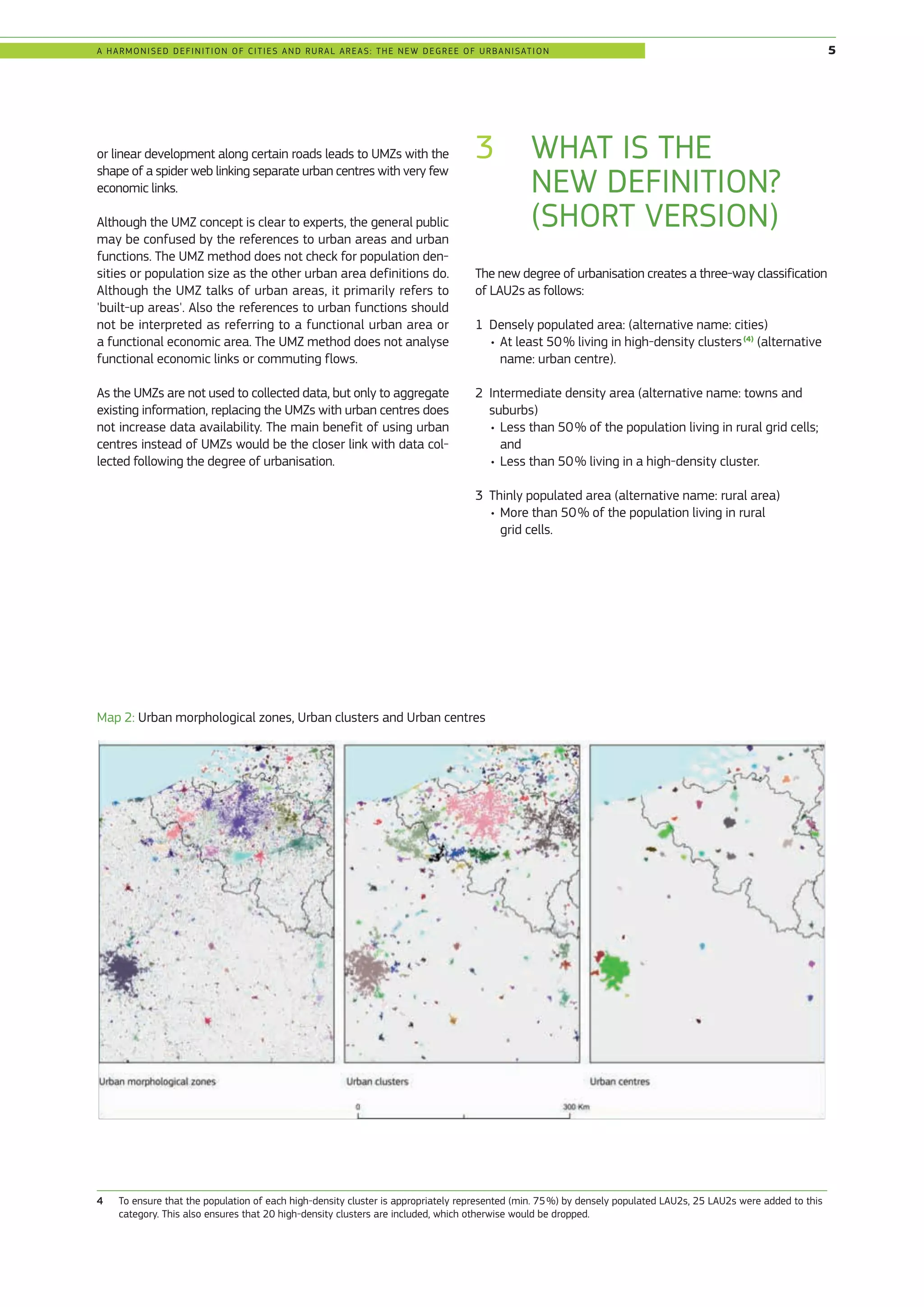 Cities and rural areas: the new degree of urbanisation (WP by EU ...