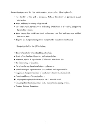 EHVAC TRANSMISSION LINE MAINTENANCE TECHNIQUES IN INDIAN PERSPECTIVE-A ...