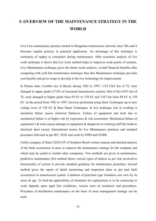 EHVAC TRANSMISSION LINE MAINTENANCE TECHNIQUES IN INDIAN PERSPECTIVE-A ...