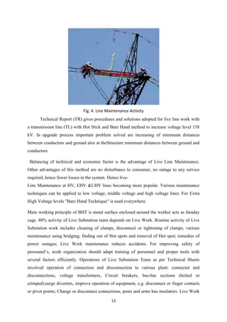 EHVAC TRANSMISSION LINE MAINTENANCE TECHNIQUES IN INDIAN PERSPECTIVE-A ...