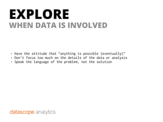 Design thinking for dummies (data scientists) | PPT