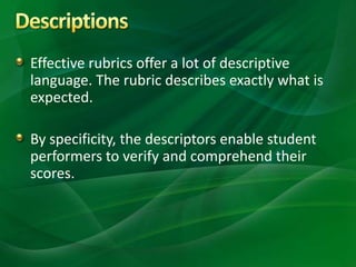 Rubric Development for Teachers | PPTX