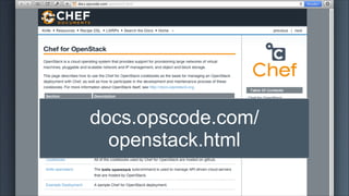 SCALE12X: Chef for OpenStack | PPT