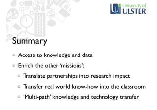 An Academic Perspective on UK Knowledge Transfer Partnerships (KTP) | PPT