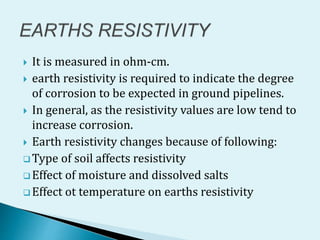 INFLUENCE OF EFFECT OF CLIMATIC CONDITIONS ON CORROSION OF EARTH ...