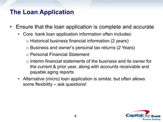 Lending: From a Banker's Viewpoint | PPT
