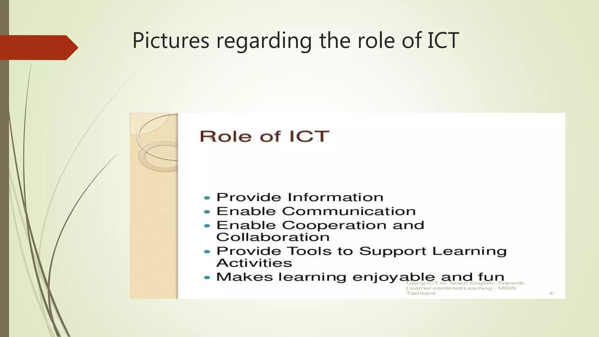 Role of ICT in education | PPTX
