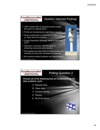 How to Use Data Analytics to Detect Fixed Asset and Inventory Fraud | PDF | Web Conferencing ...