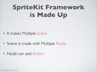 [KJ-Code] Sprite Kit 설명 By Ji Sanghoon | PPT
