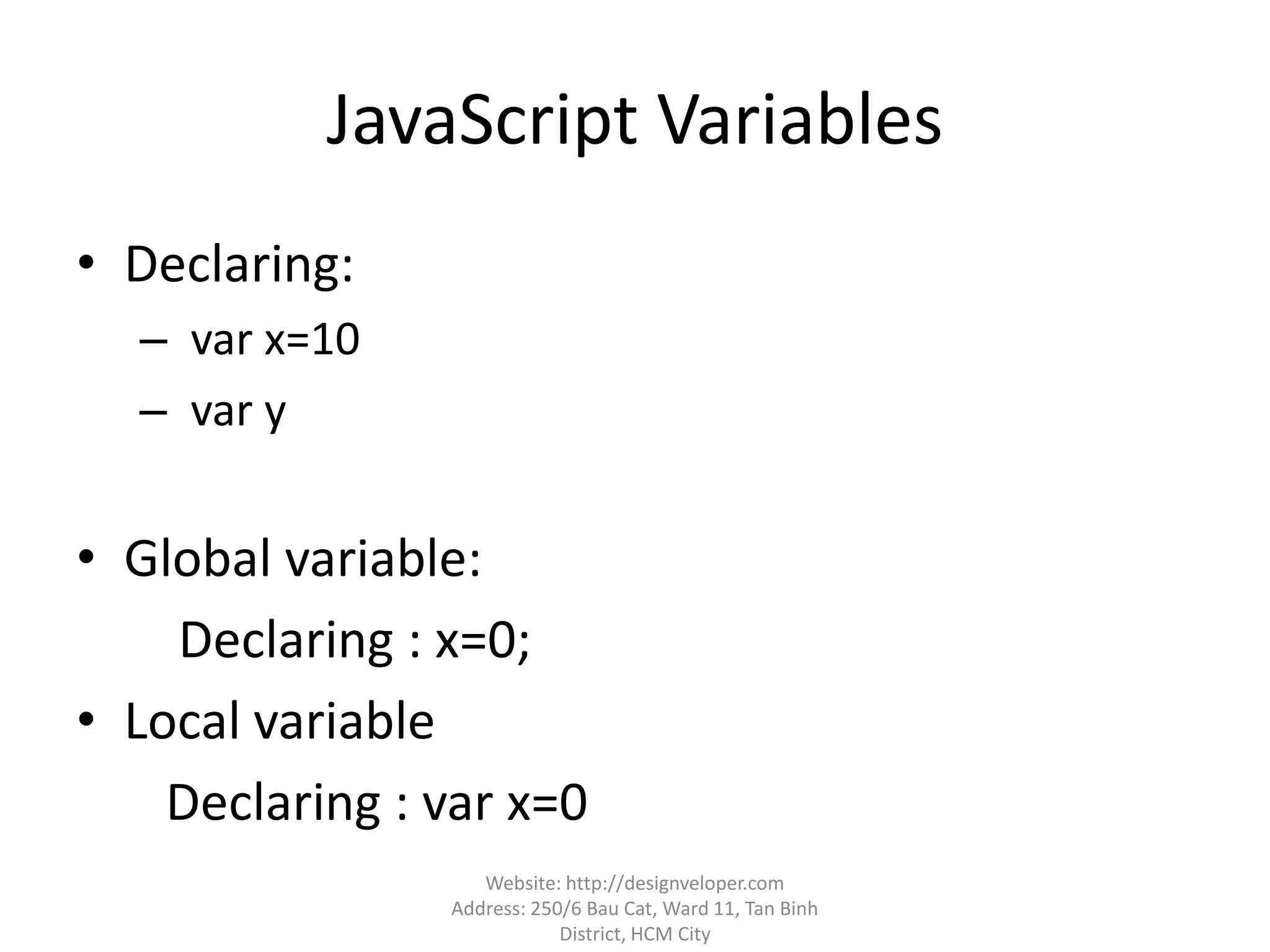 JavaScript Introduction | PPT JavaScript Introduction | PPT