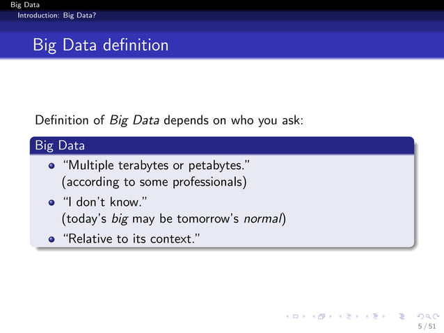 Big Data: an introduction | PDF | Databases | Computer Software and Applications