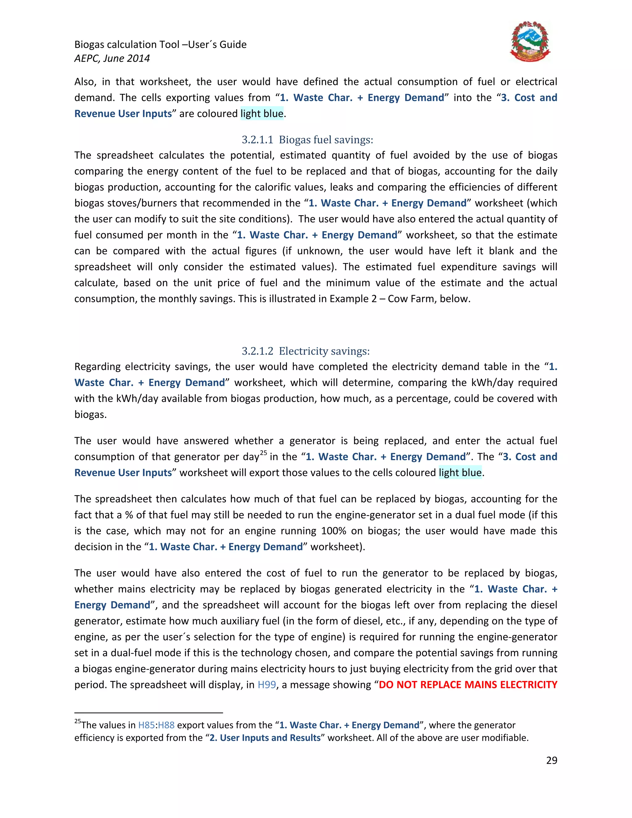 biogas calculation guide v3 | PDF