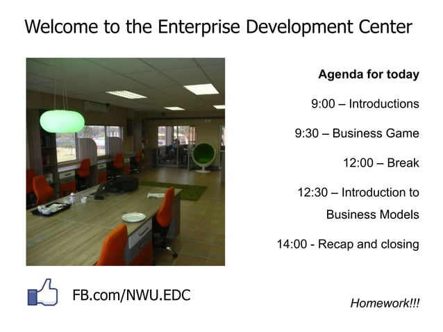 Business Model Canvas Workshop day 1 (NWU) | PPTX