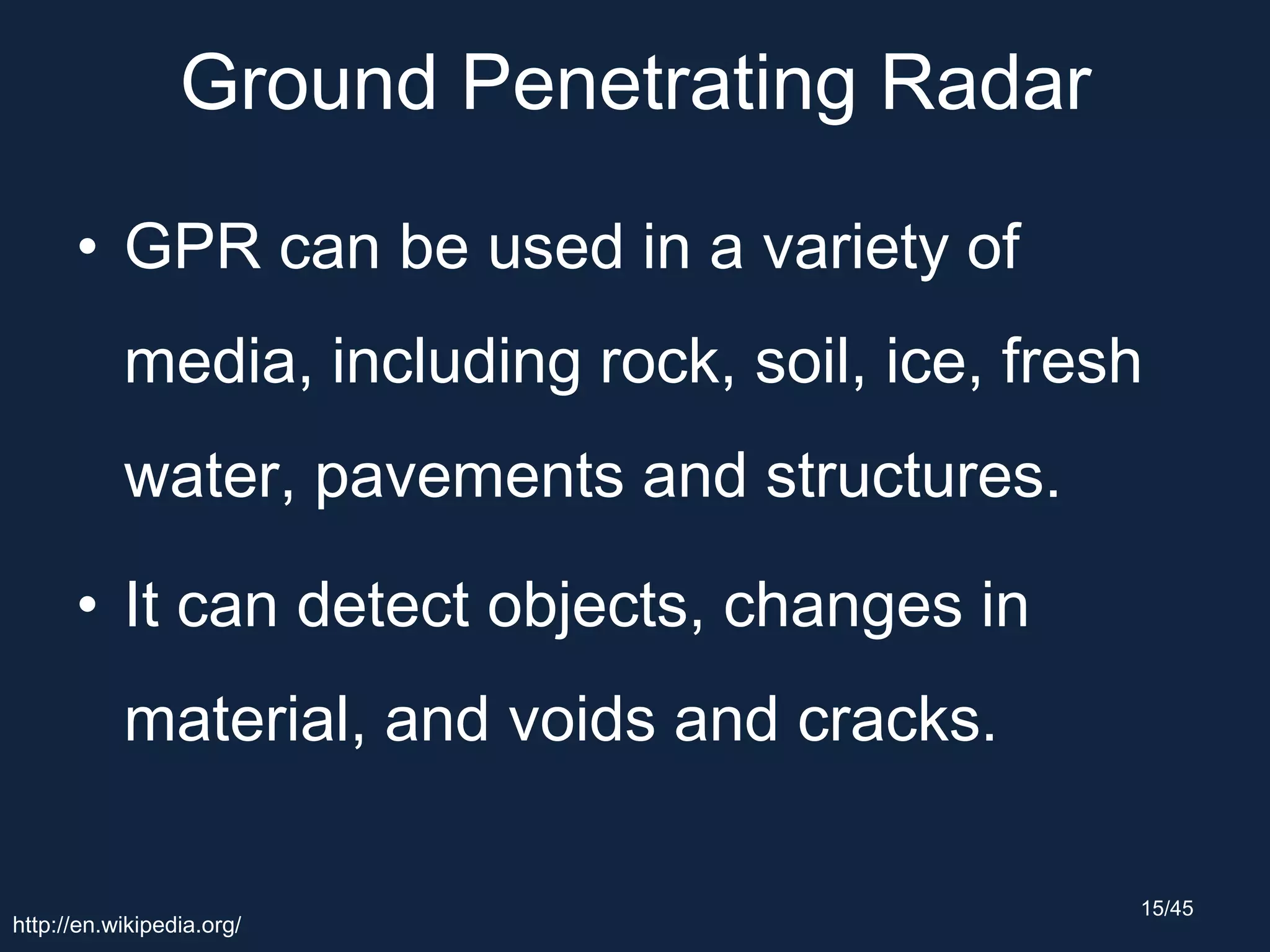 Ground Penetrating Radar : Basic and Applications for Civil Engineering ...