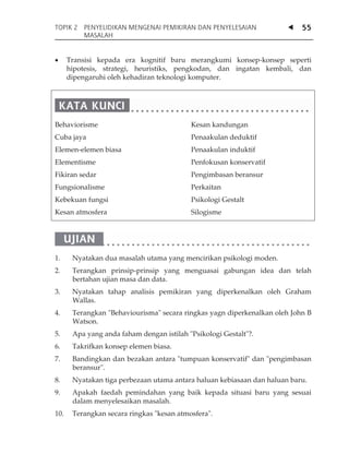 20140418084847 sbfs1103 topik 2 penyelidikan mengenai pemikiran dan penyelesaian masalah | PDF