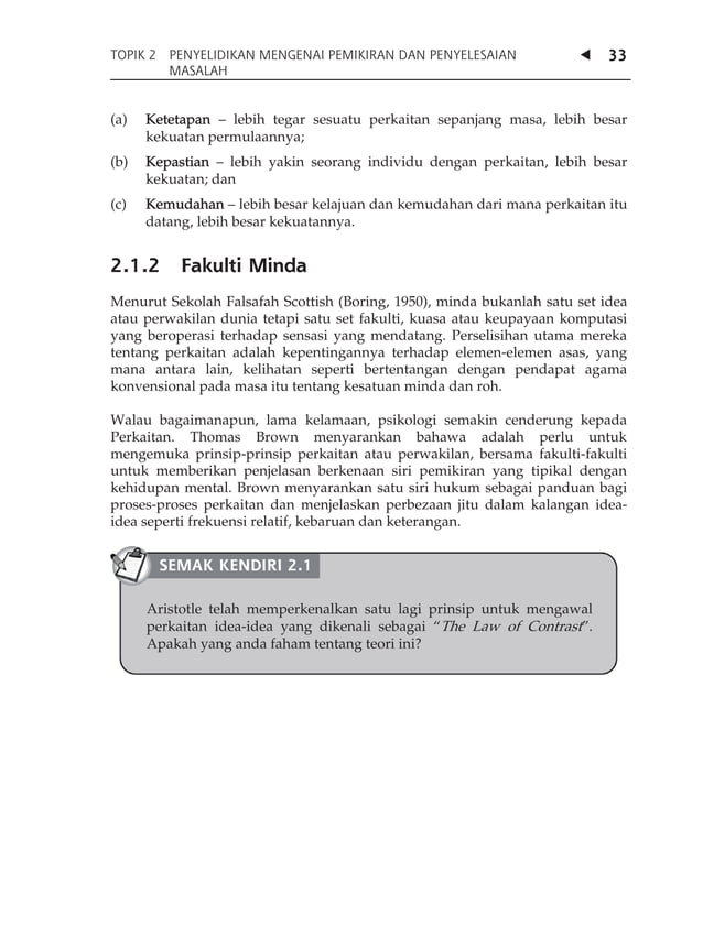 20140418084847 sbfs1103 topik 2 penyelidikan mengenai pemikiran dan penyelesaian masalah | PDF