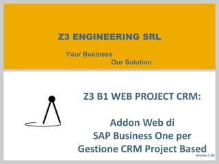 Addon SAP Business One: Z3 B1 Web Project CRM | PDF