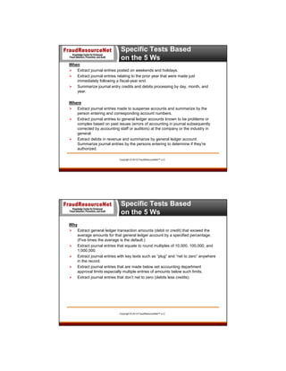 Effective General Ledger and Journal Entry Fraud Detection Using Data ...