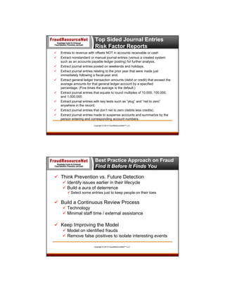 Effective General Ledger and Journal Entry Fraud Detection Using Data ...