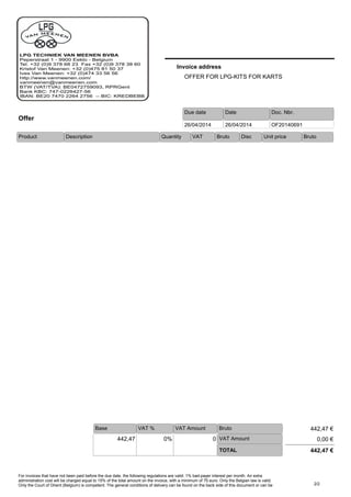 Convert your kart to LPG with this LPG-kit. | PDF