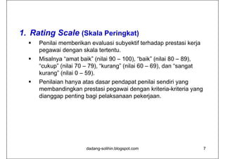 Penilaian Prestasi Kerja Pegawai Negeri Sipil | PPT