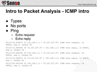 Intro to Packet Analysis - pfSense Hangout May 2014 | PPT