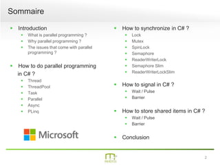 MERIMeeting du 27 mai 2014 - Parallel Programming | PPTX