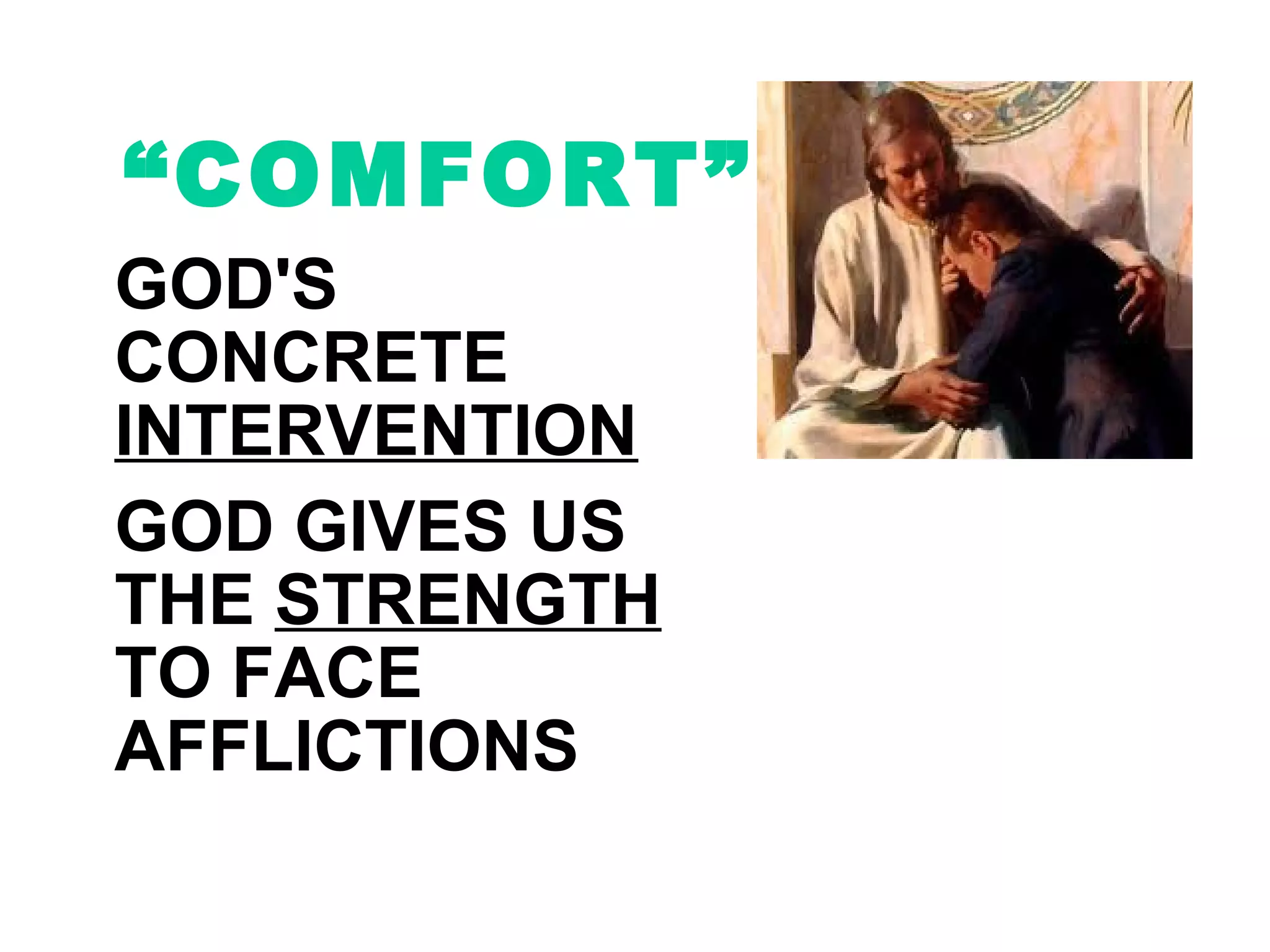 Comforted to Comfort | PPT