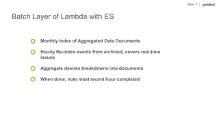 Building a Lambda Architecture with Elasticsearch at Yieldbot | PPTX | Databases | Computer ...
