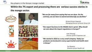 The mango project in Kenya - XCOM Africa | PDF