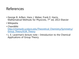 A crash course on group theory | PPT