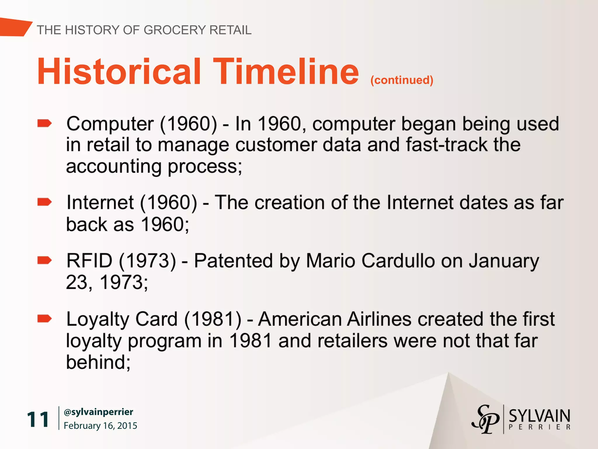 The History of Grocery Retail | PPT