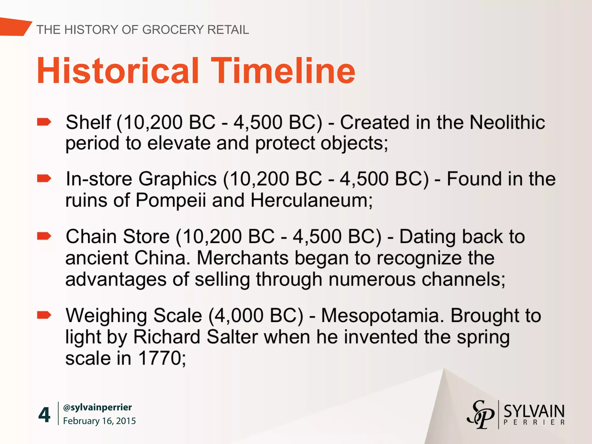 The History of Grocery Retail | PPT
