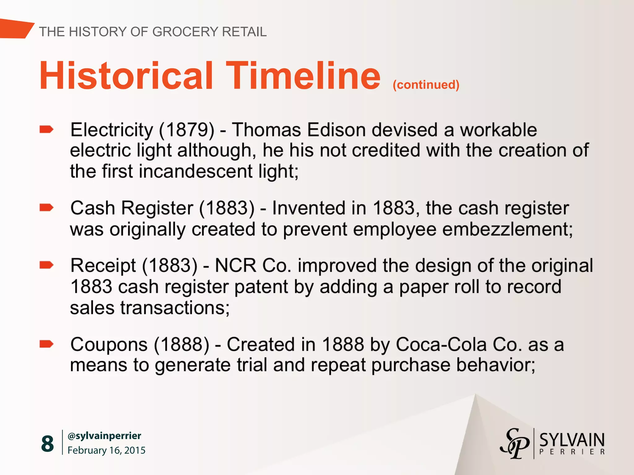The History of Grocery Retail | PPT