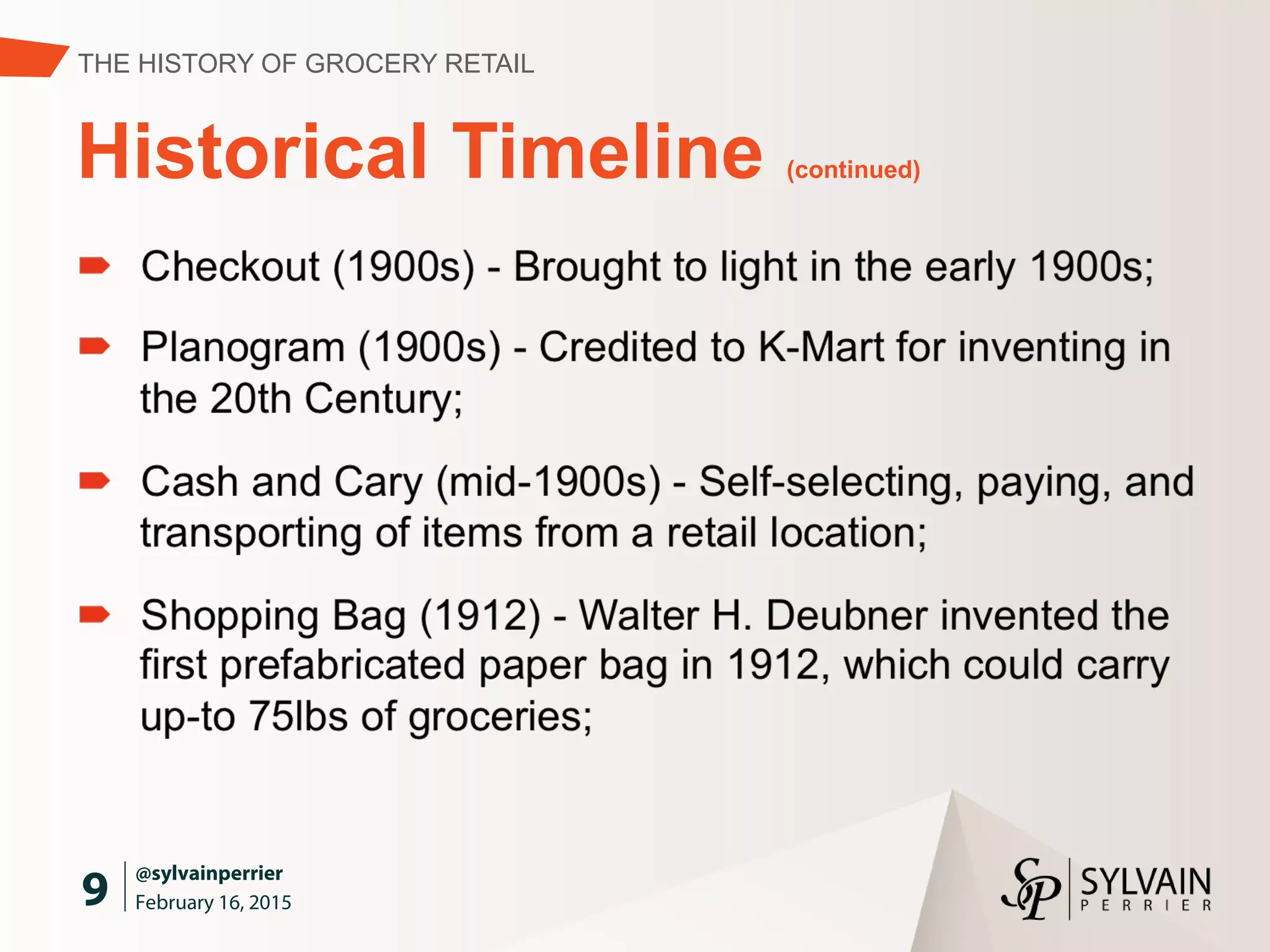 The History of Grocery Retail | PPT