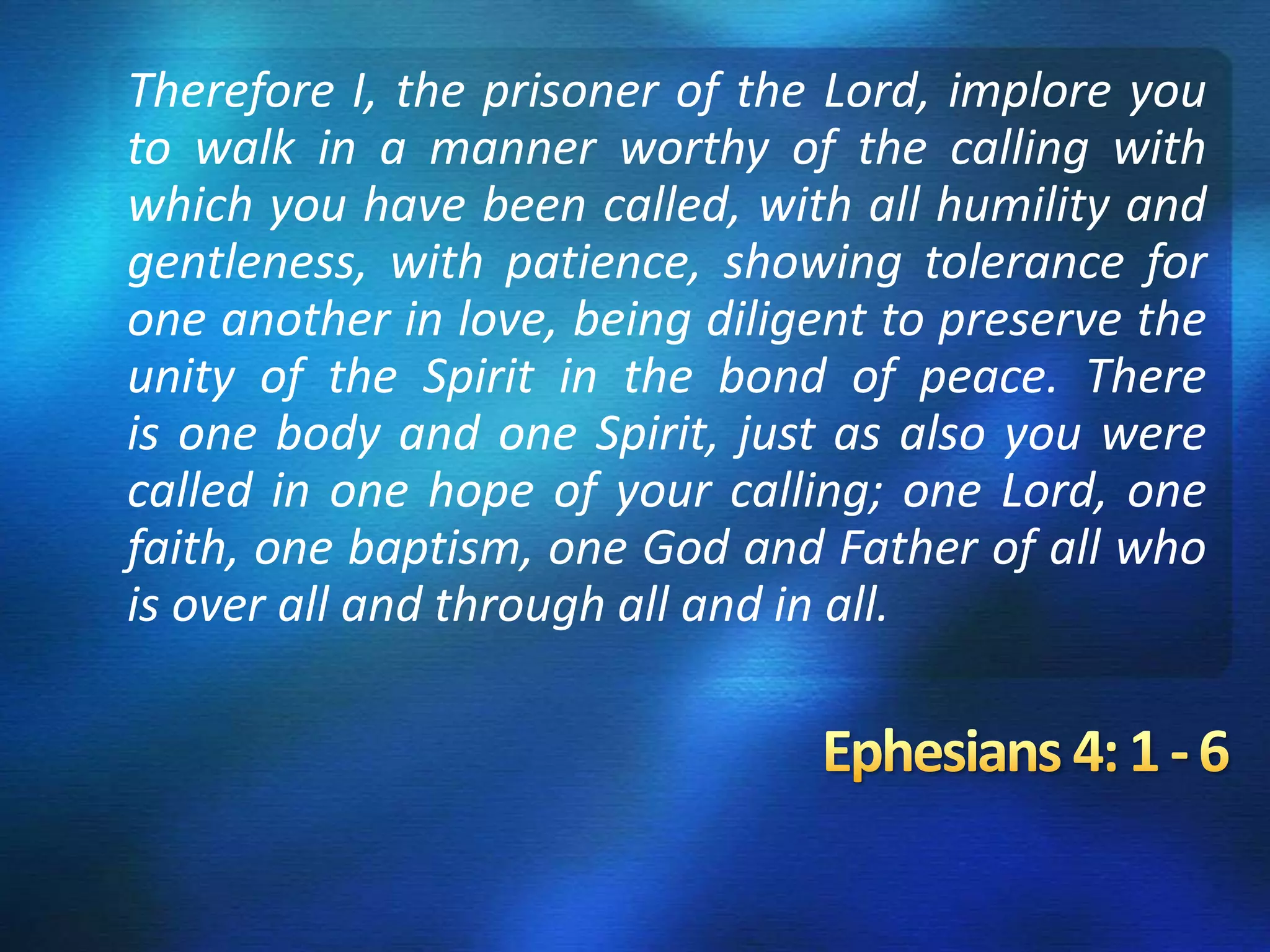 Walk in Unity | PPTX