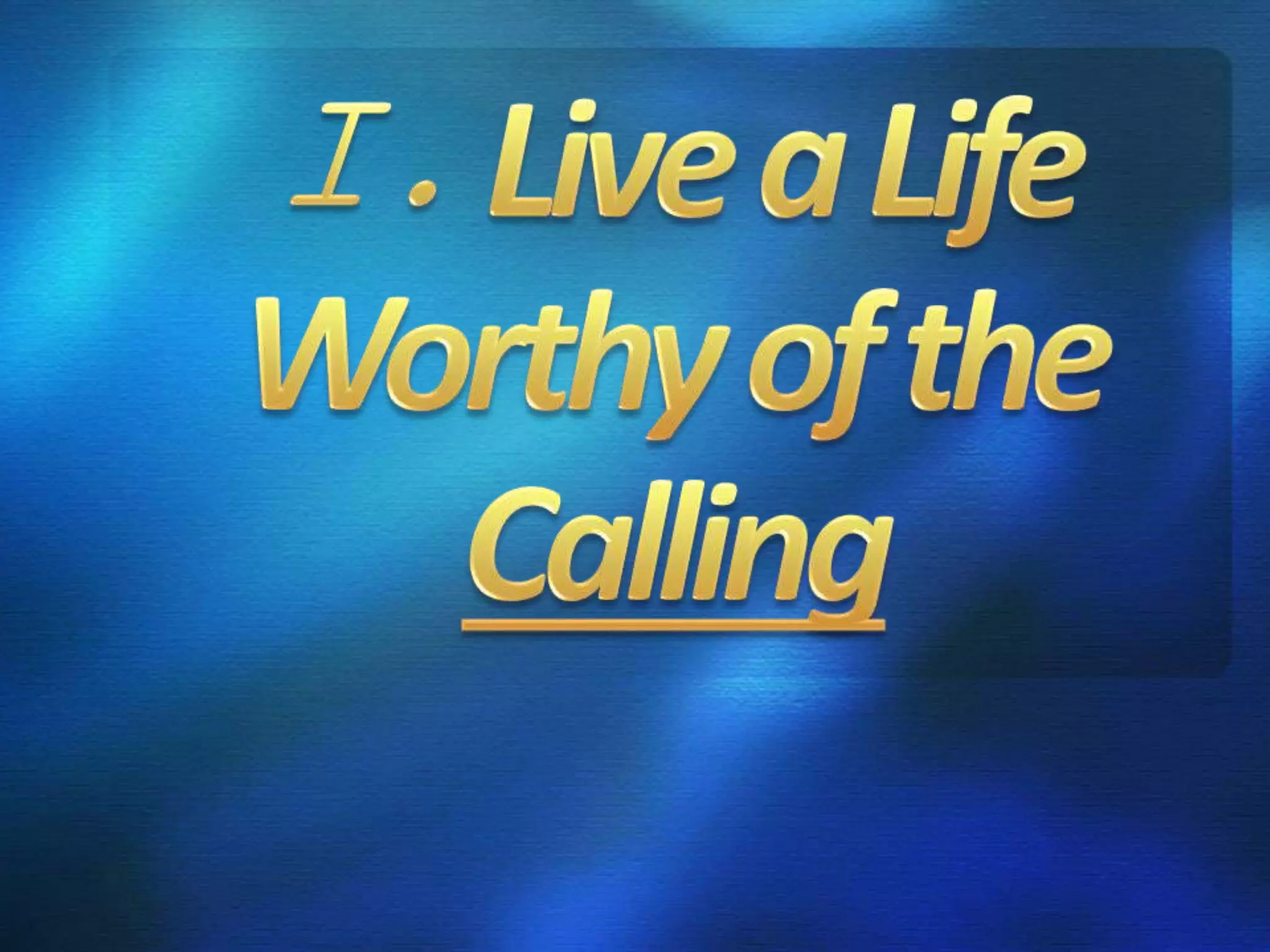 Walk in Unity | PPTX