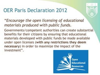 NMEICT Open Licensing Policy Guidelines | PPT