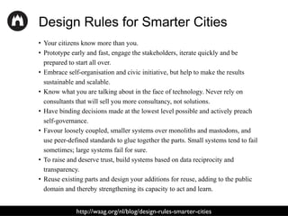 CyberSalon - Smart Citizens, Cities & the Case for CitySDK | PPT
