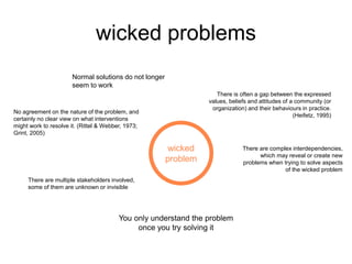 Wicked Problems and Open Innovation | PPTX