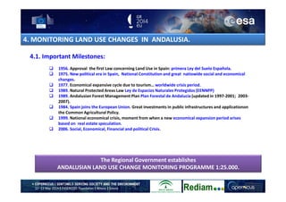 Half a century of land use changes in Andalusia. Sealing soils ...