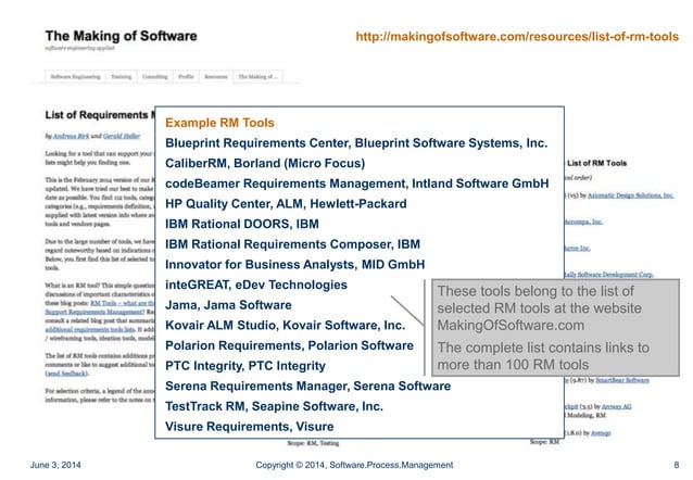 Modern Requirements Tools: Advantages & Applications | PPTX | Operating ...