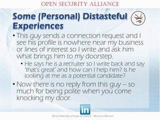 Mind Your Manners On Linked In | PDF