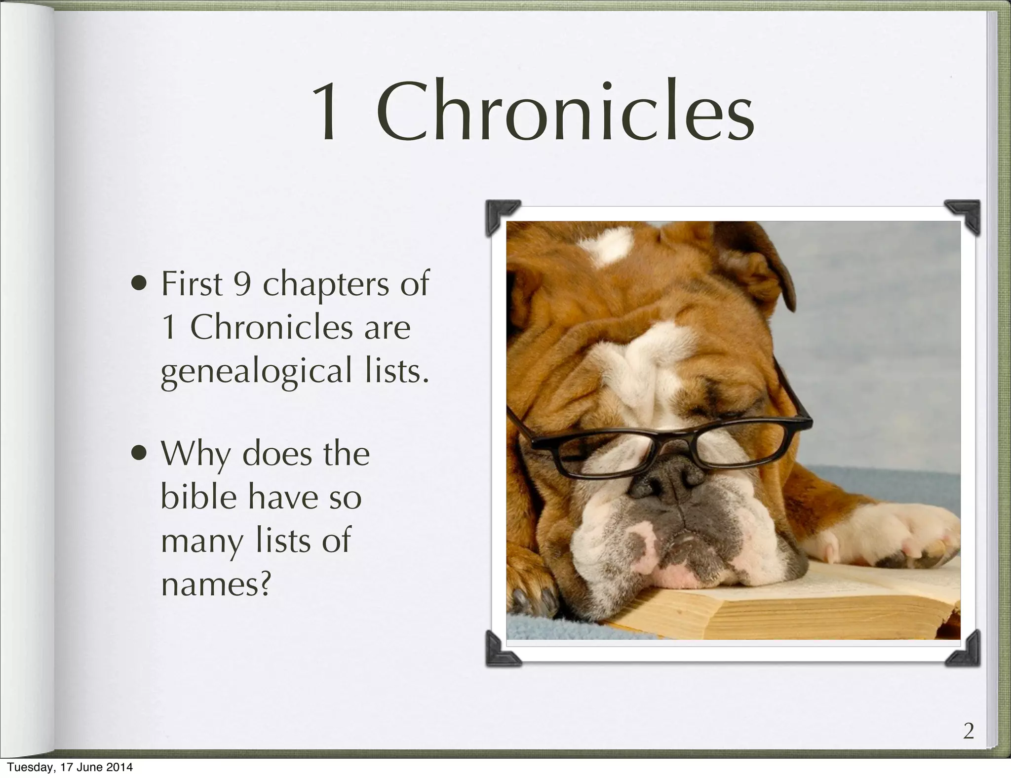Journey Through The Bible: The Books of Chronicles | PDF
