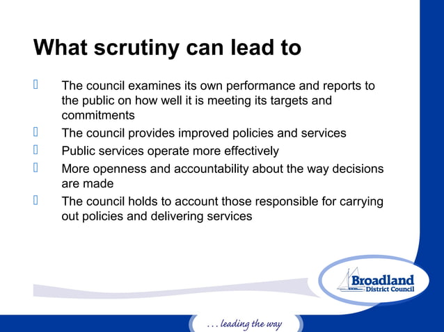 Overview and Scrutiny Committee work programme setting