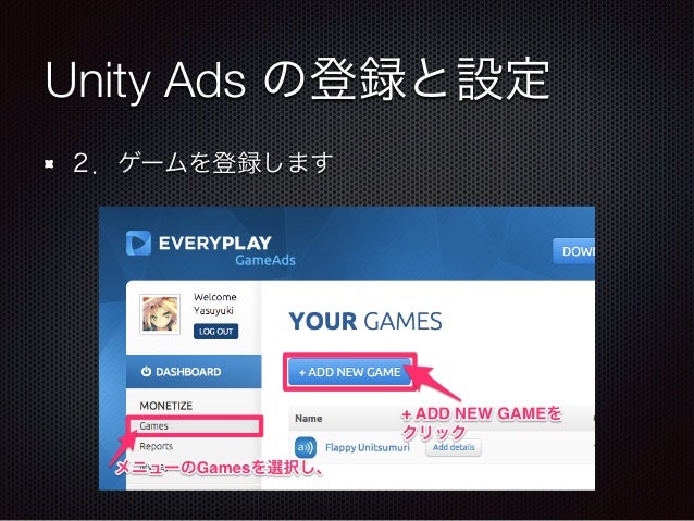 Everyplay/UnityAds入門