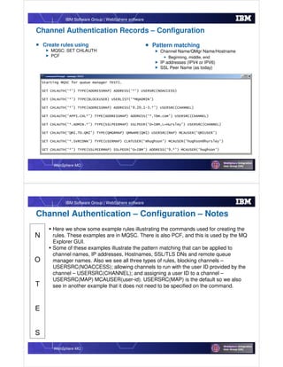 IBM MQ Channel Authentication | PDF